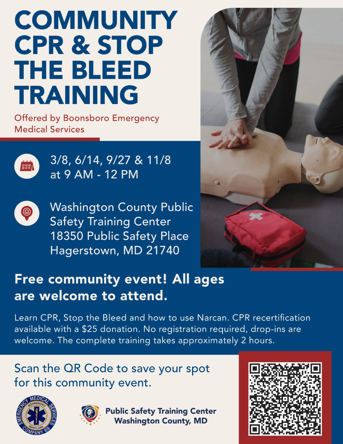 Boonsboro EMS Offers Free CPR and Bleeding Control Training in ...
