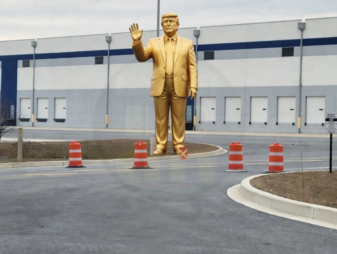 In defiance of court order to halt construction, large golden statue of ...